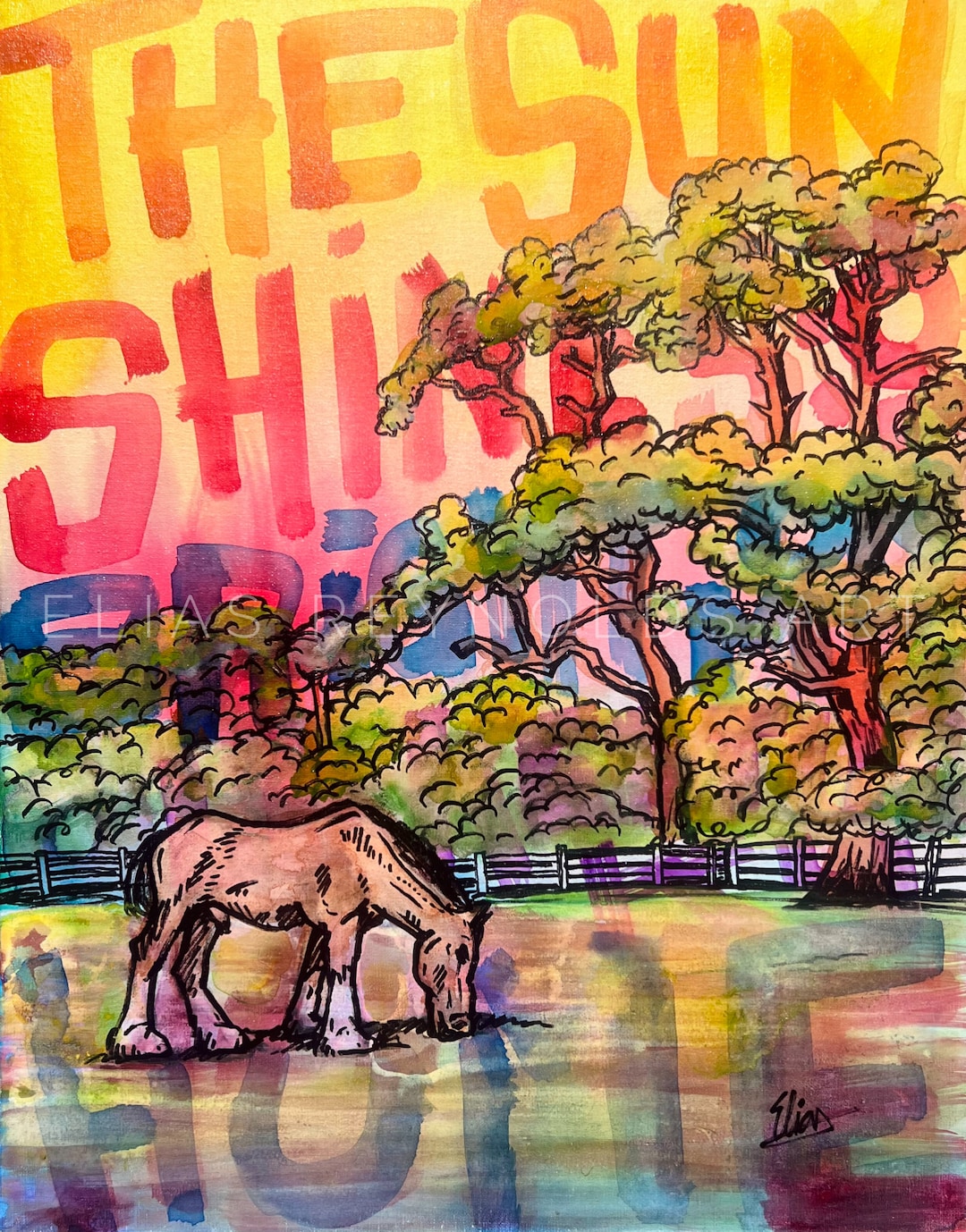 The Sun Shines Bright on My Old Kentucky Home Art Print - Etsy