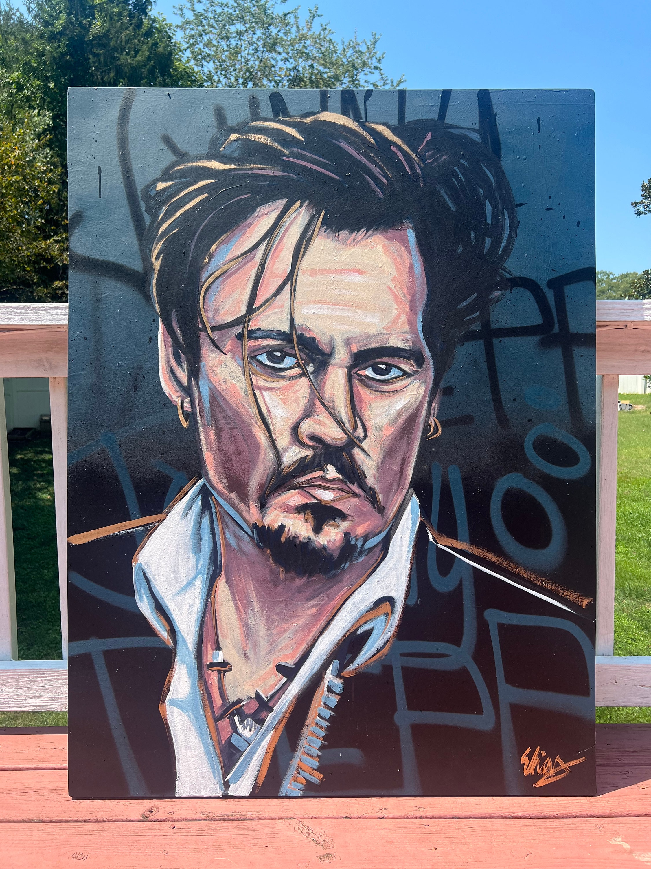 Johnny Depp Original Painting - Etsy