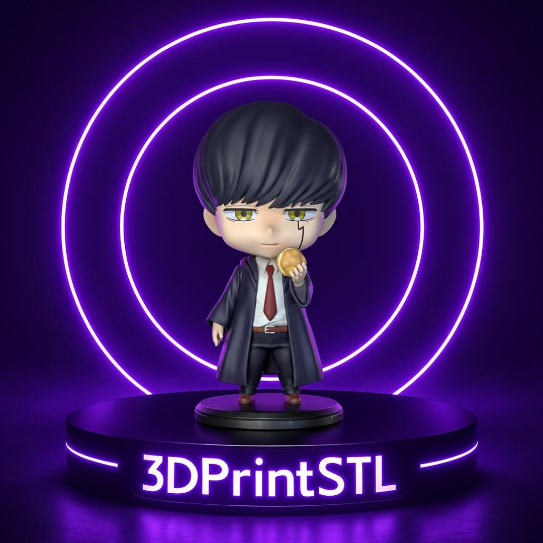 Mash Burnedead Chibi STL 3D Print File | Mashle Magic and Muscles STL ...