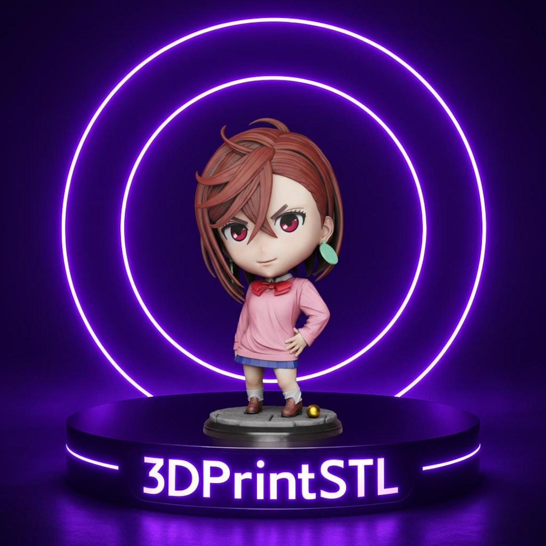 Momo Ayase Dandandan STL 3D Print File | Dandandan Chibi Figurine STL ...