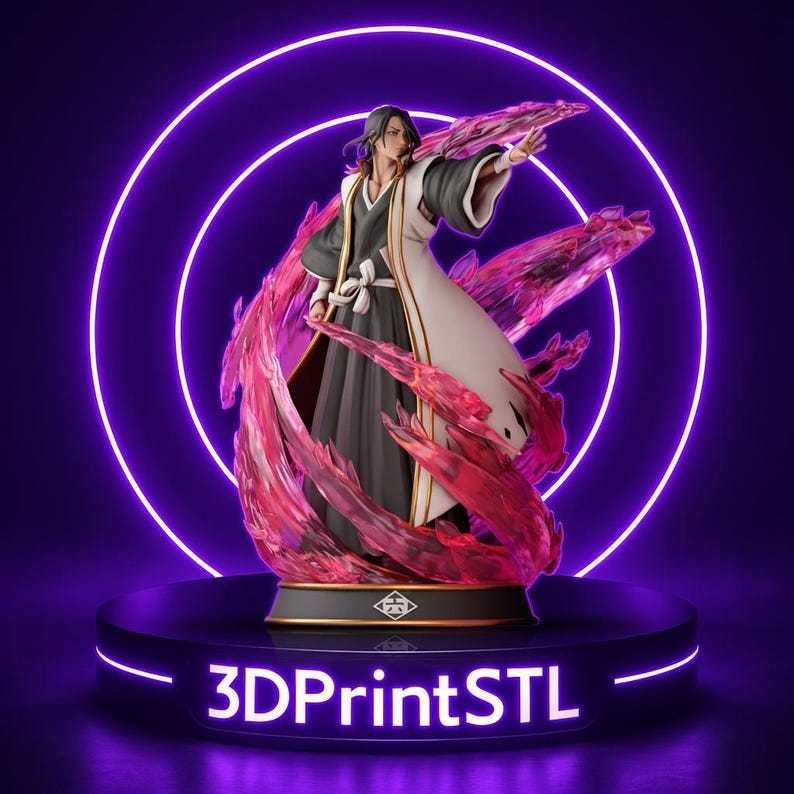Byakuya Kuchiki Stl 3d Print File | Bleach Tybw 3d Printable Figurine ...