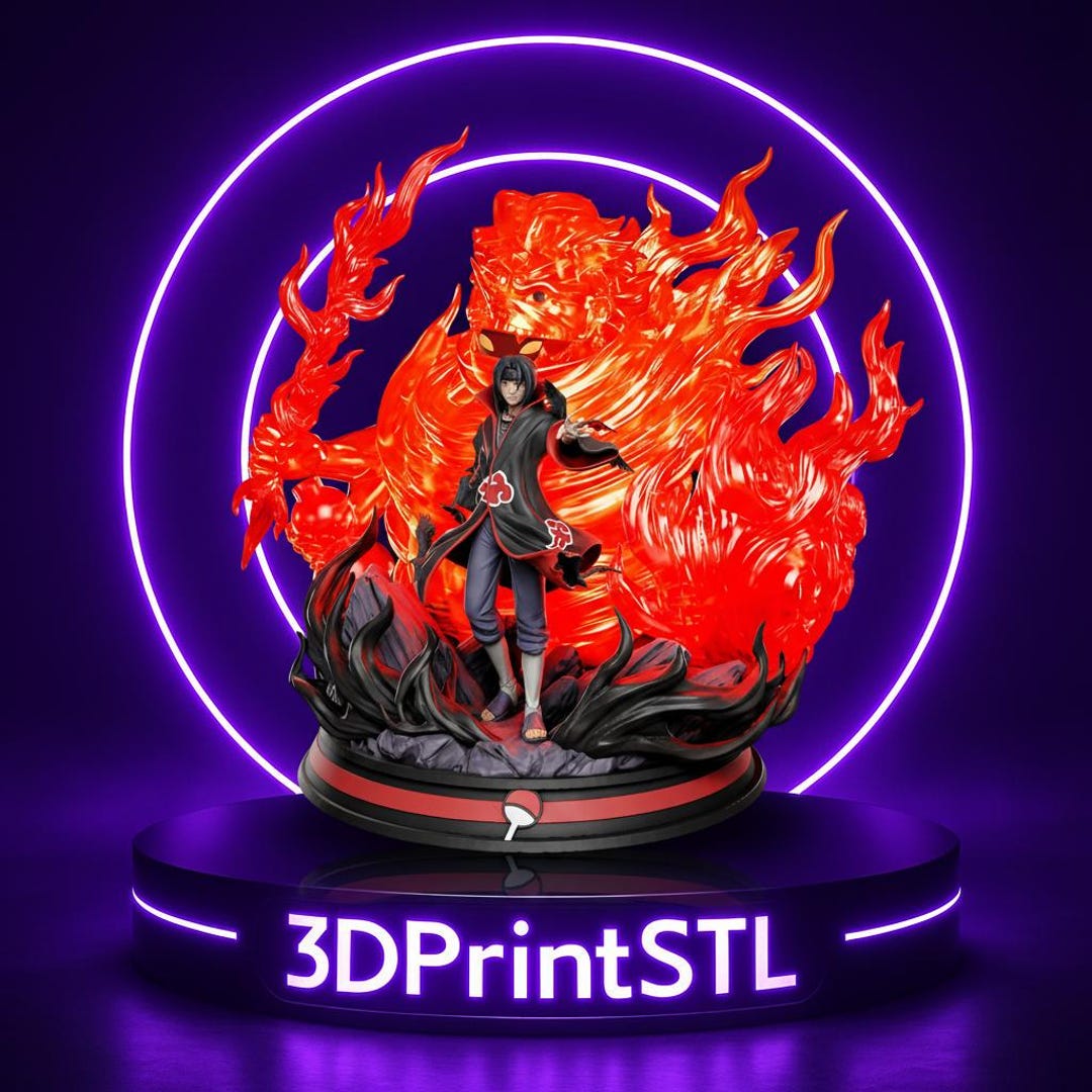 Itachi Uchiha STL 3D Print File | Naruto Shippuden Susanoo Statue ...