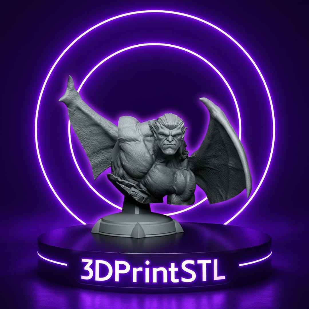 Goliath Bust STL 3D Print File | Gargoyles 3D Printable Statue ...