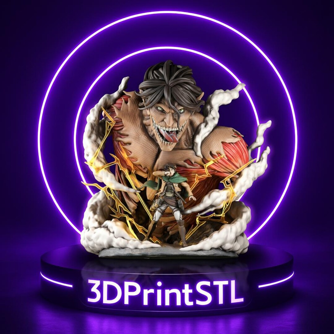 Attack Titan STL 3D Print File | AOT STL Model | Shingeki No Kyojin ...