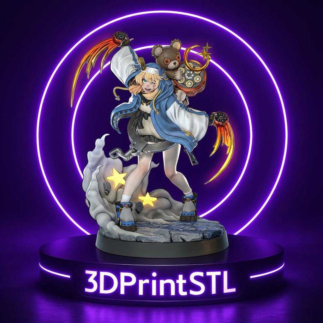 Bridget STL 3D Print File | Guilty Gear 3D Printable Figurine | Anime ...