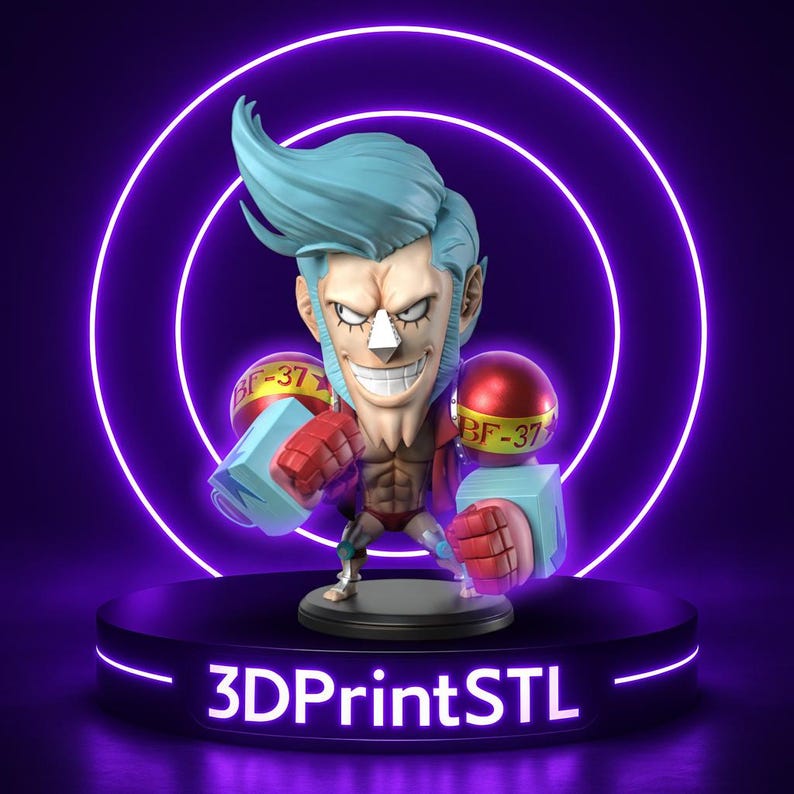 Franky Chibi STL 3D Print File | One Piece 3D Printable Figurine ...