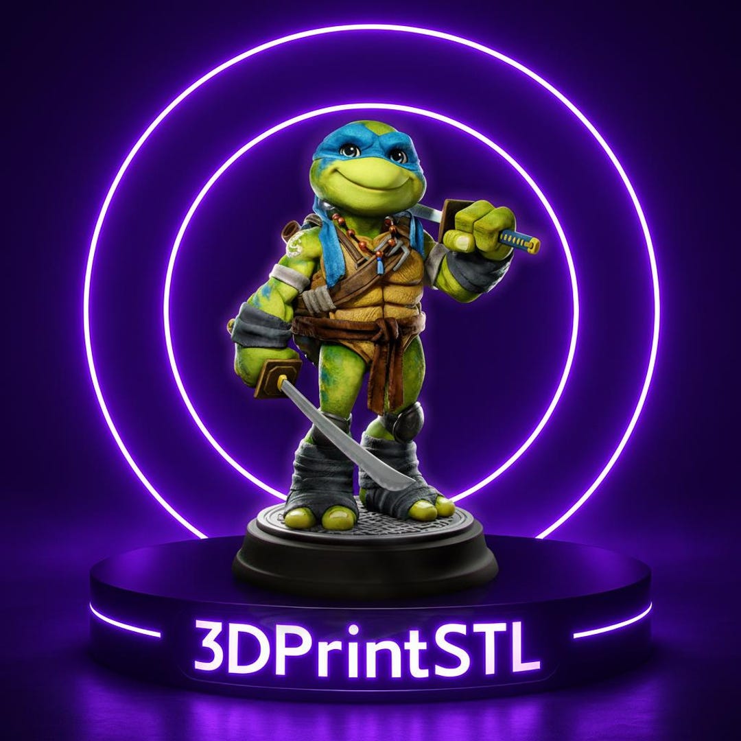 Leonardo TMNT Toon STL 3D Print File | Teenage Mutant Ninja Turtles ...