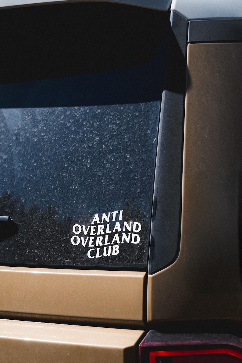Anti Overland Overland Club Vinyl Decal - Etsy