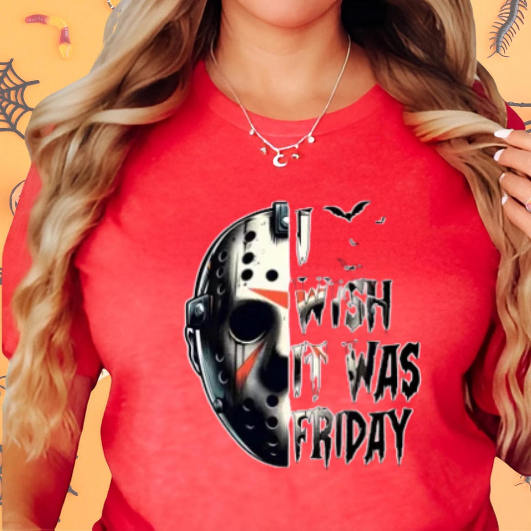 Jason Voorhees Sweatshirt I Wish It Was Friday, Friday the 13th Horror ...