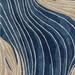Abstract Wavy Wool Rug, Modern Neutral Area Rug, Navy Blue Beige ...