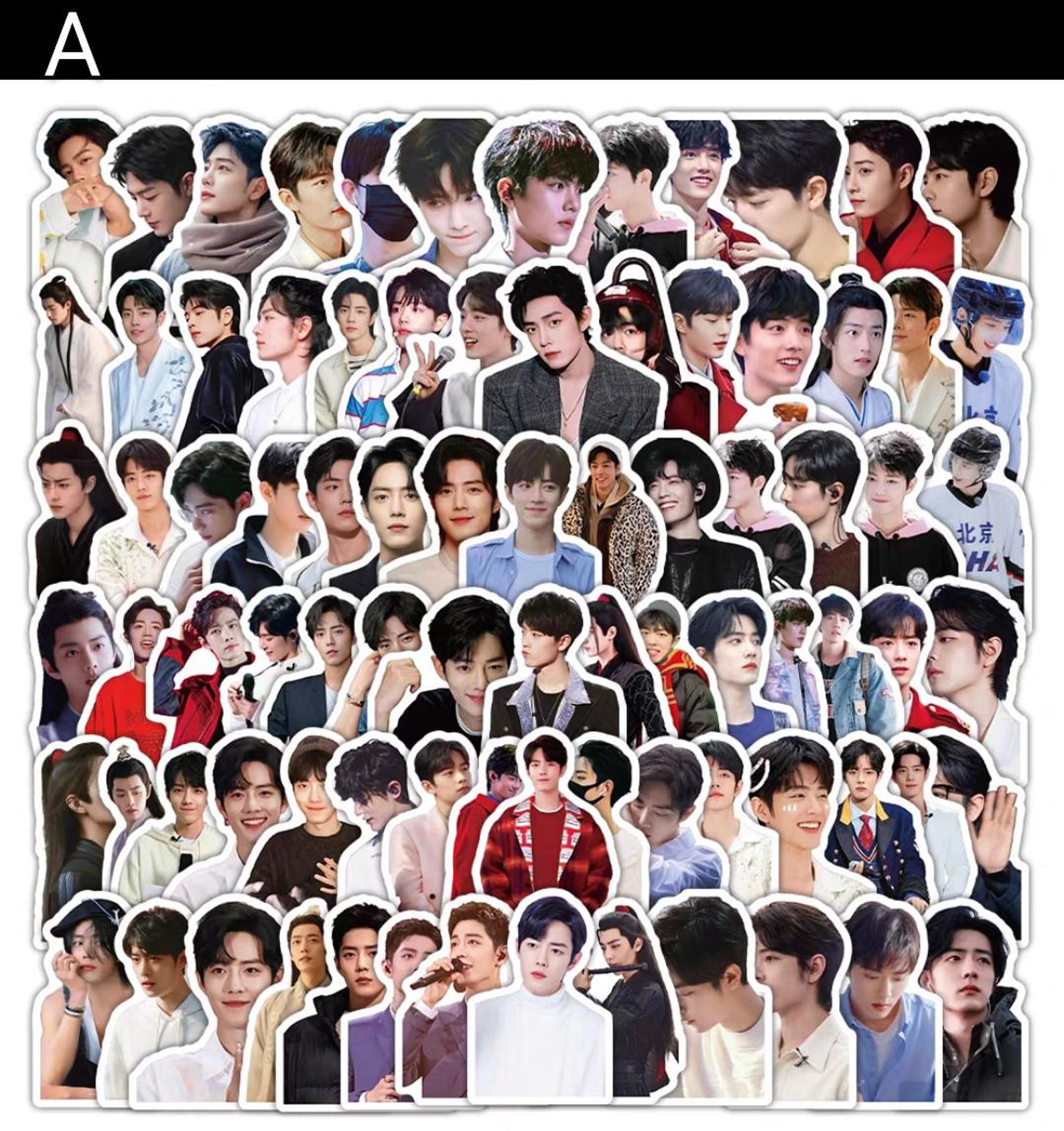 50pcs BJYX Stickers, the Untamed, Chen Qing Ling, Xiao Zhan, Wang Yibo ...