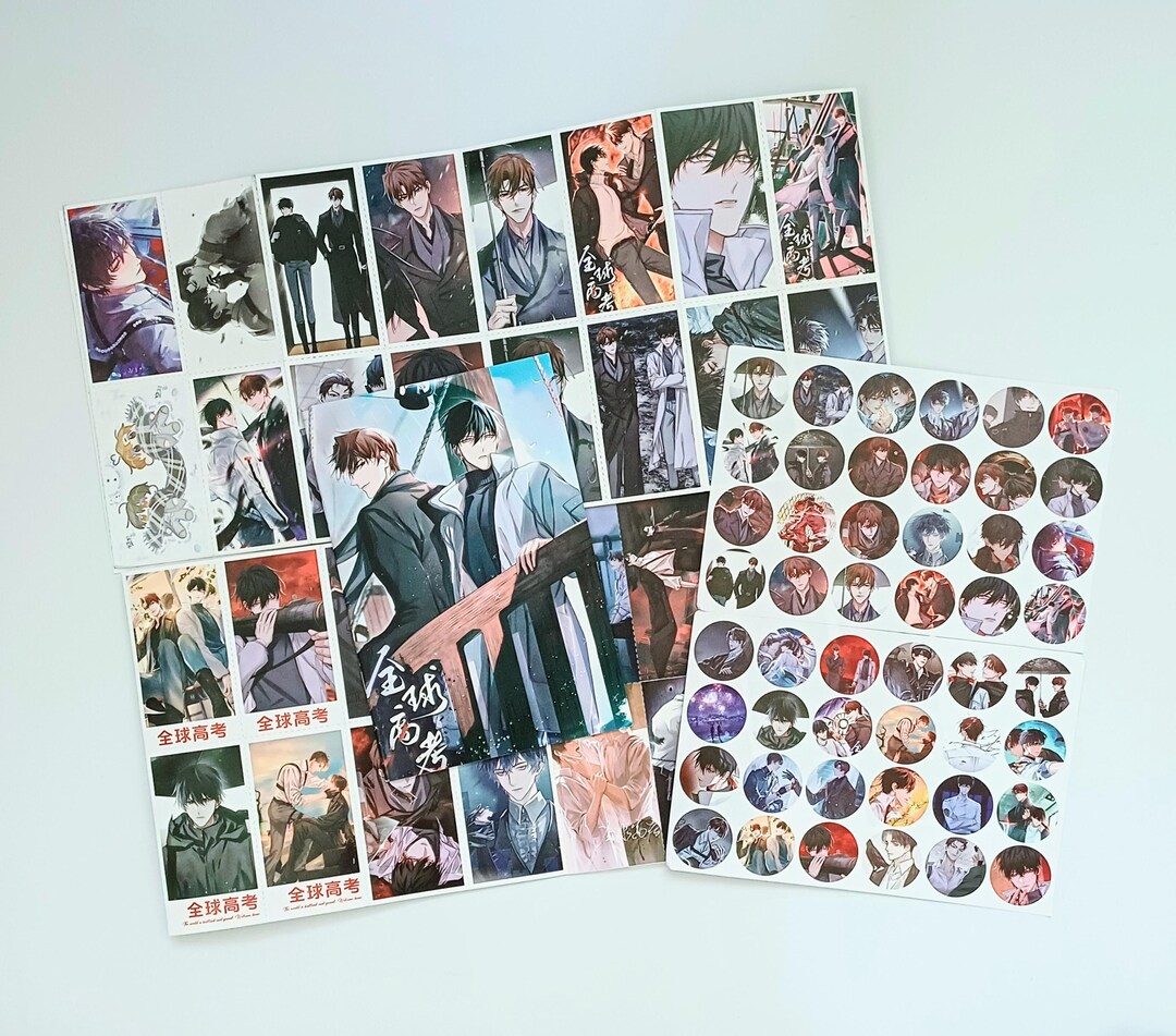 Global Examination Artbook Gift Set: Anime Artbook Bookmark Sticker - Etsy