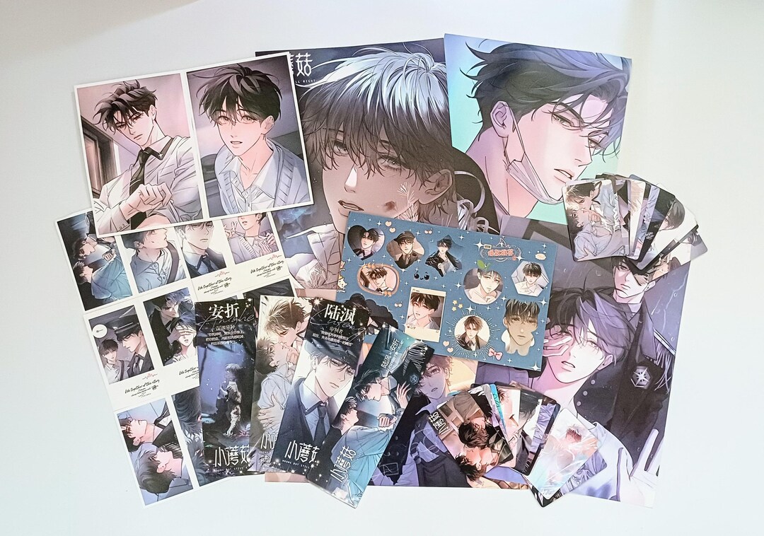 Little Mushroom: Xiao Mo Gu Poster Gift Set, Anime Poster Sticker Card ...