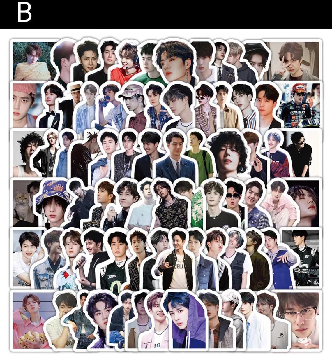 50pcs BJYX Stickers, the Untamed, Chen Qing Ling, Xiao Zhan, Wang Yibo ...