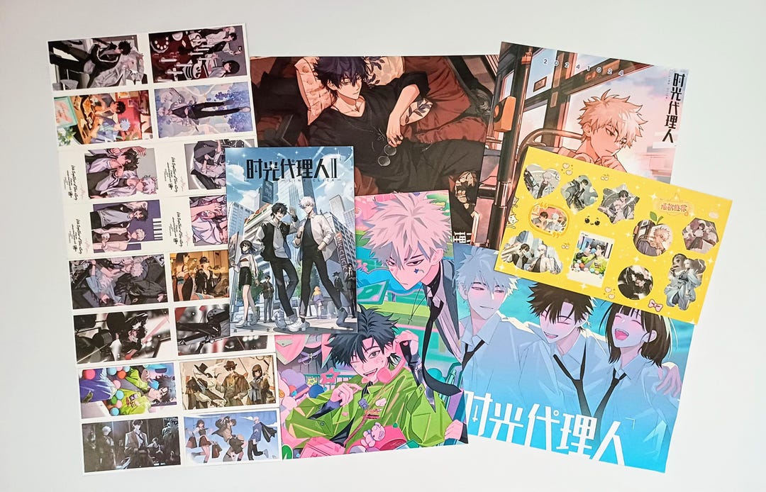Link Click Artbook Gift Set: Anime Posters, Lomo Cards & Stickers - Etsy