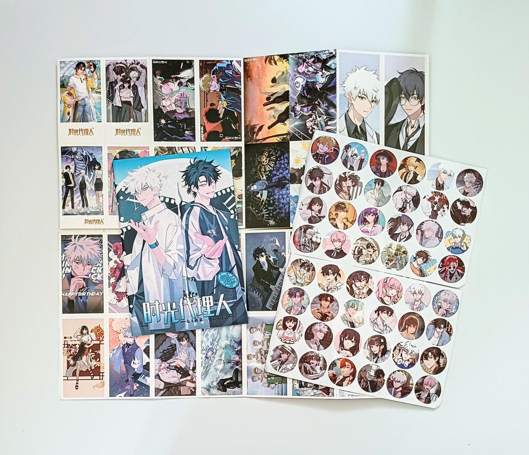 Link Click Artbook Gift Set, Shiguang Dailiren, Anime Artbook Poster ...