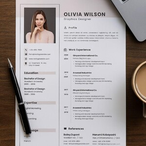 Modern Resume Template | Instant Download | Professional Layout - Etsy