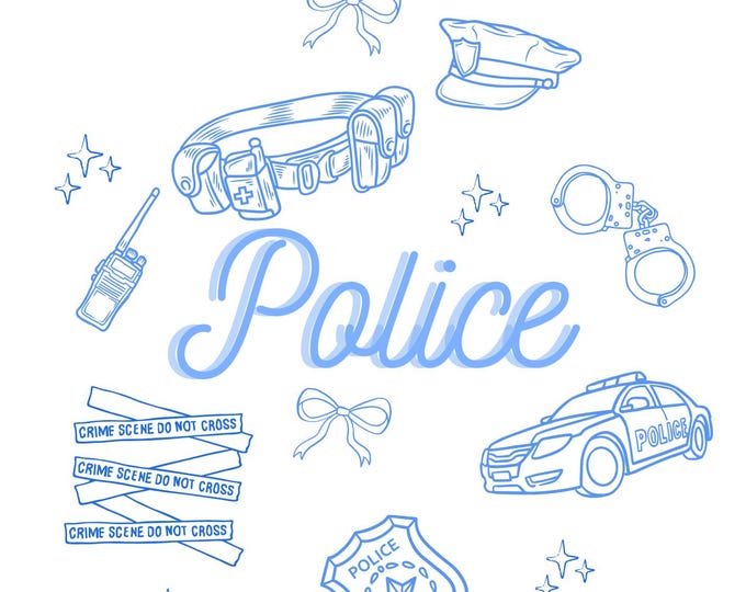 Police Digital Design PNG | Law Enforcement Graphic | Commercial Use ...