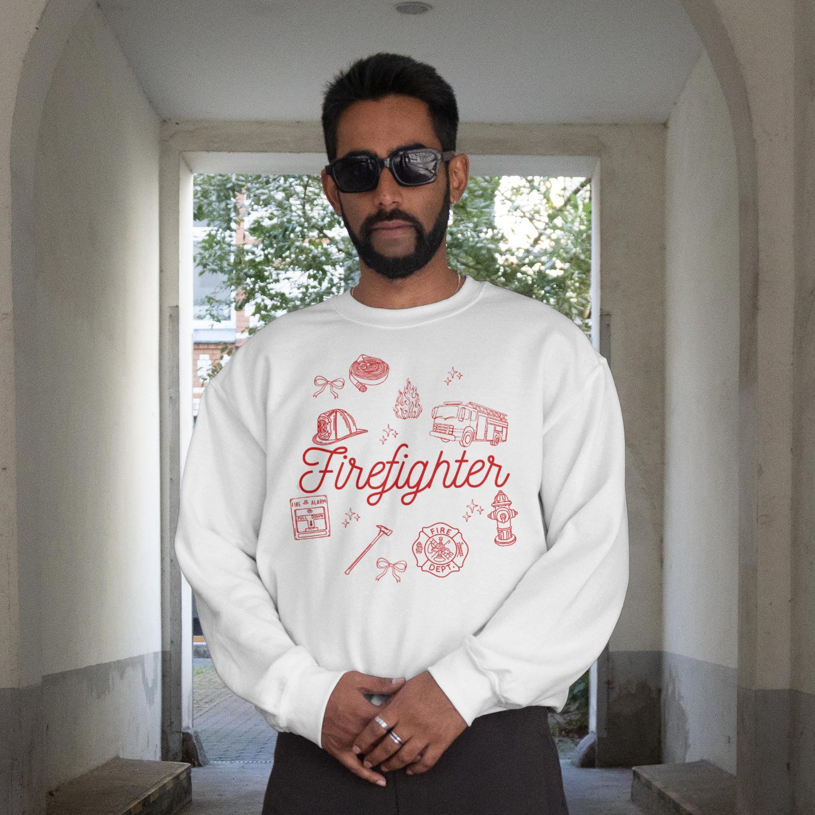 Firefighter Digital PNG Design | Fire Dept Sublimation Graphic ...