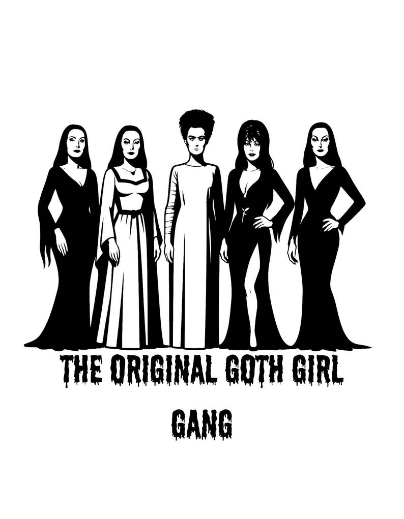 Goth Girl Gang PNG - Etsy