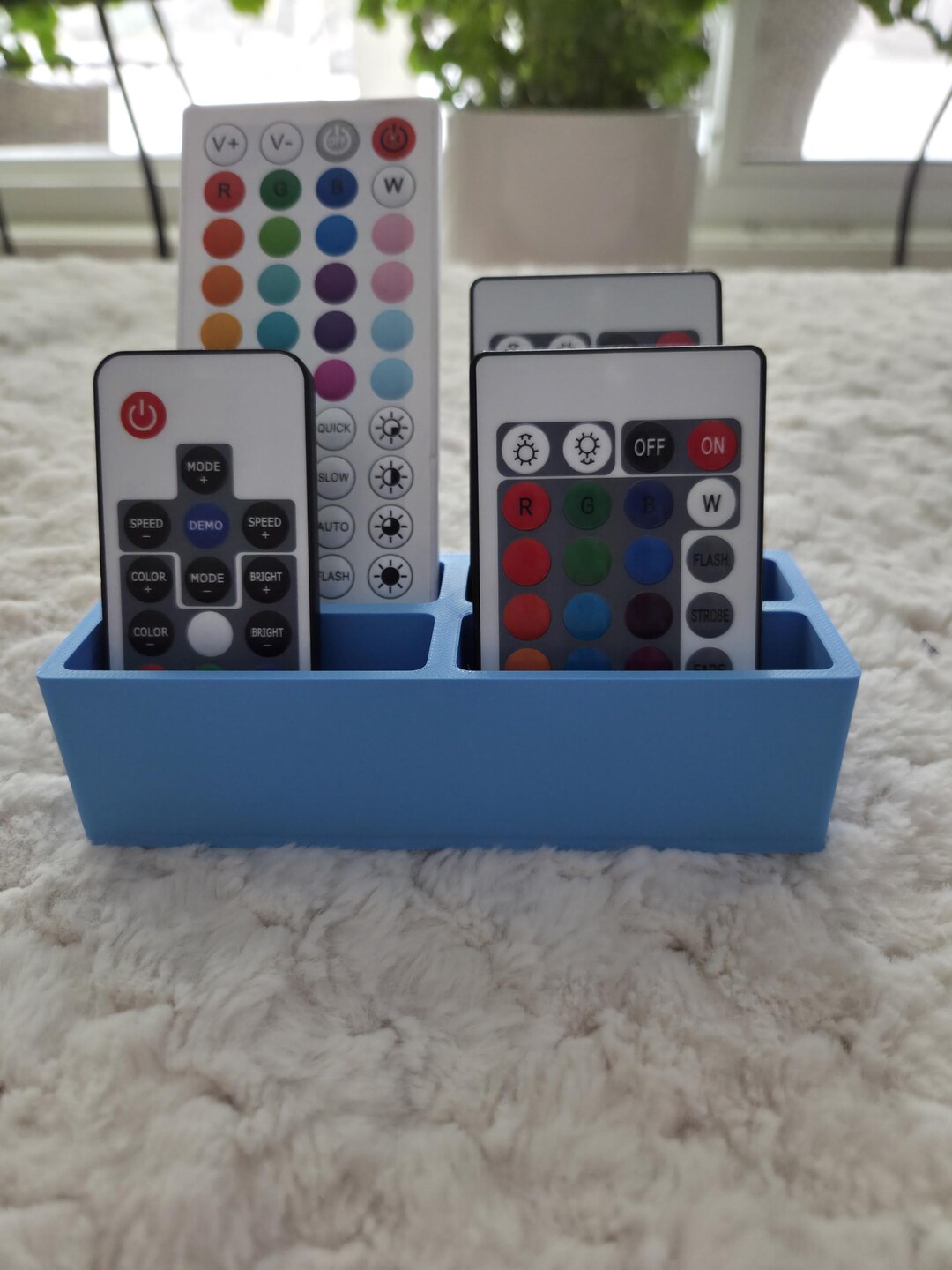 Led Remote Holder Simple 3d Printed With Ledge. - Etsy