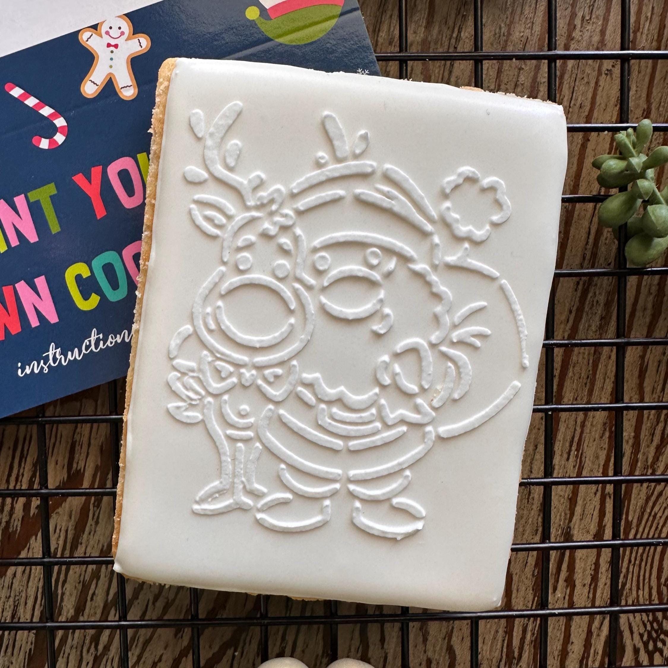 Paint Your Own Santa Claus Cookie Christmas Activity for Kids, Iced DIY ...