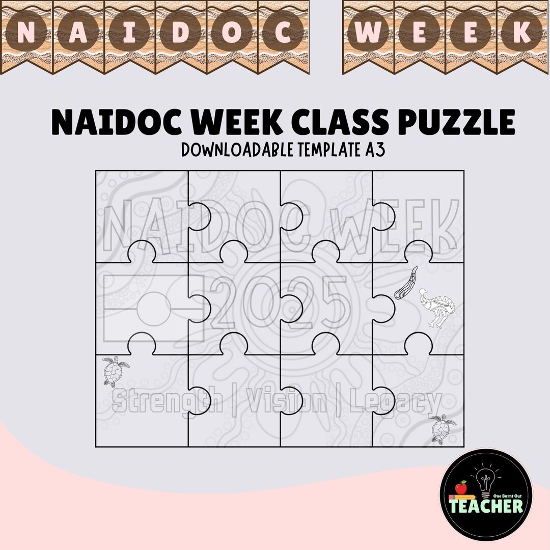 NAIDOC Week Class Puzzle Activity | Printable A3 Collaborative Display ...