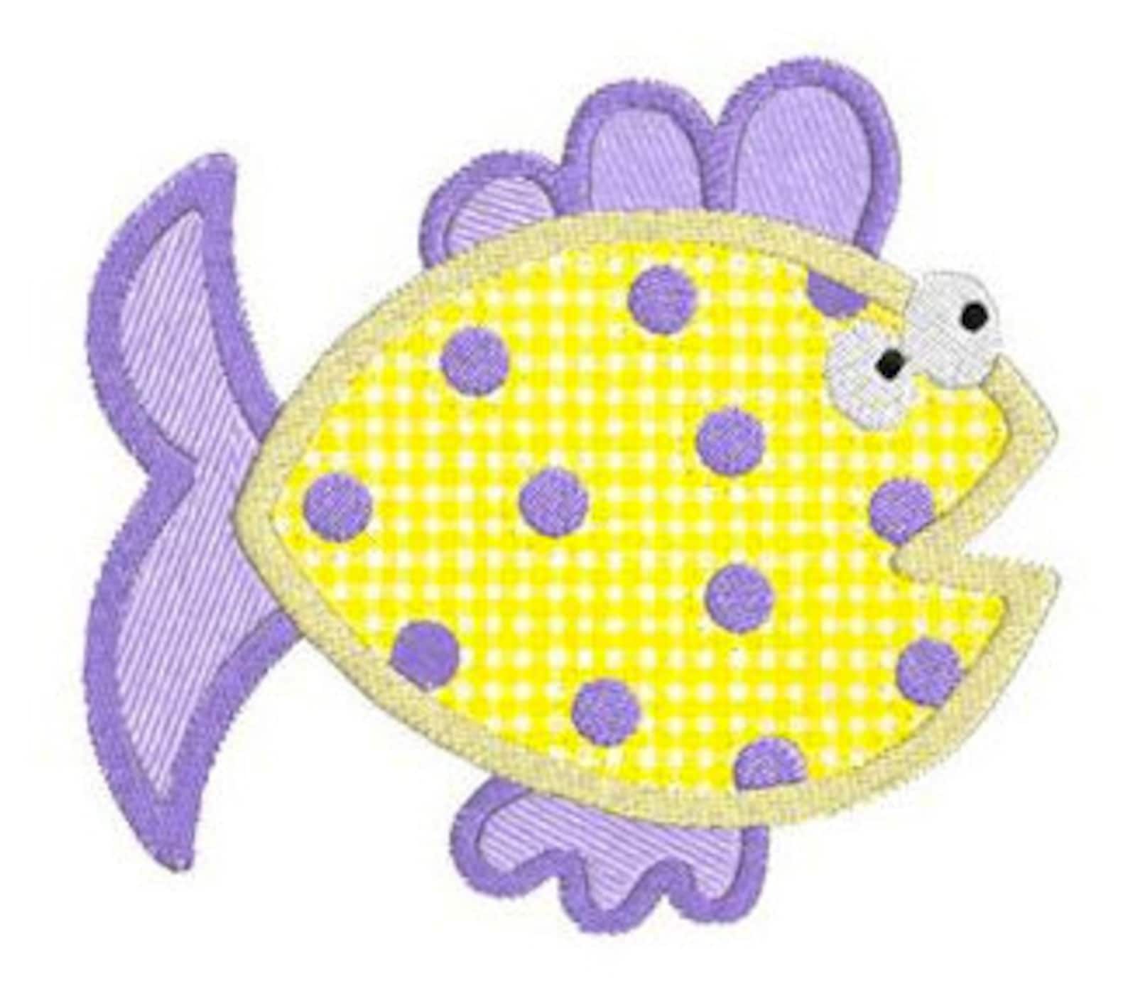 Ocean Fish APPLIQUE Machine Embroidery Designs - Etsy