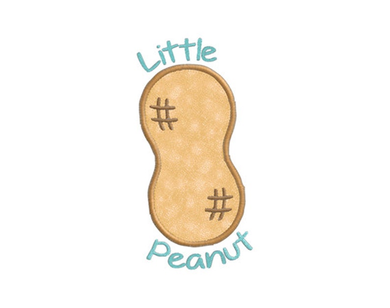 Little Peanut Individual APPLIQUE Machine Embroidery Designs | Etsy