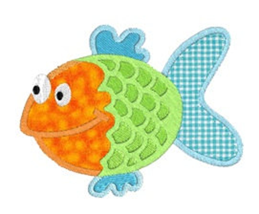 Fish 1 APPLIQUE Machine Embroidery Designs - Etsy