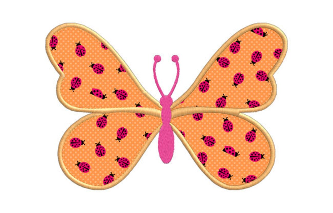Spring Butterfly 5 Individual APPLIQUE Machine Embroidery Designs - Etsy
