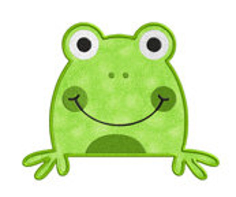 Frog APPLIQUE Machine Embroidery Designs | Etsy