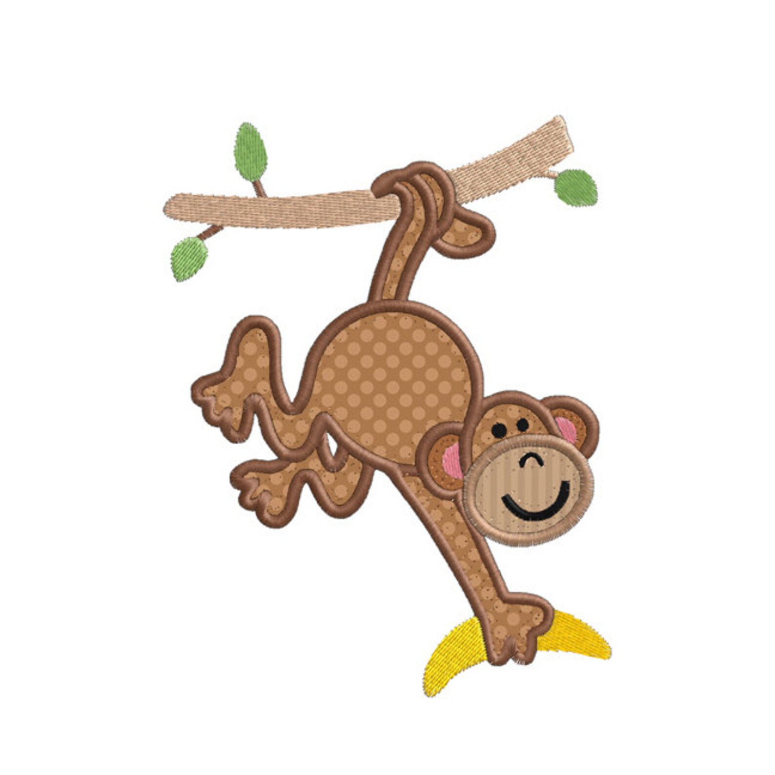 Monkey 2 Wild Jungle Animal APPLIQUE Machine Embroidery Designs - Etsy