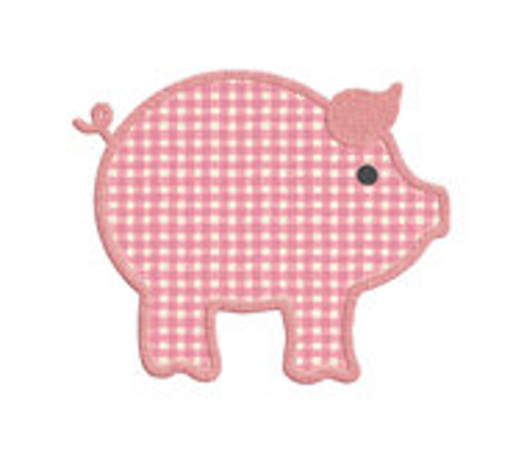 Pig Farm Animal Individual APPLIQUE Machine Embroidery Designs - Etsy