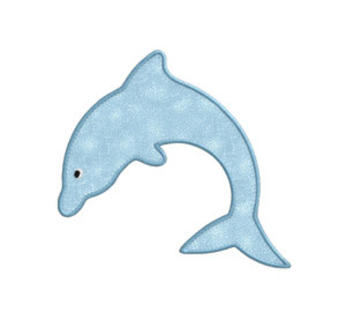 Dolphin Sea Animal APPLIQUE Machine Embroidery Designs - Etsy
