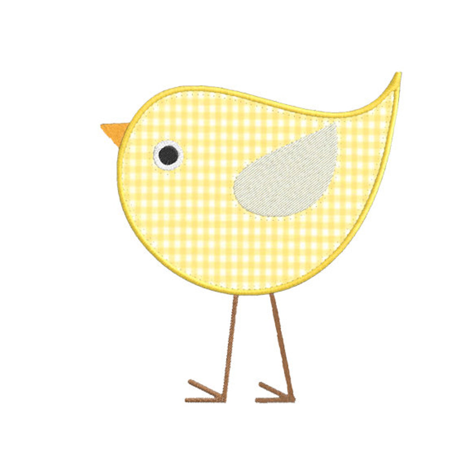 Yellow Bird APPLIQUE Machine Embroidery Designs - Etsy