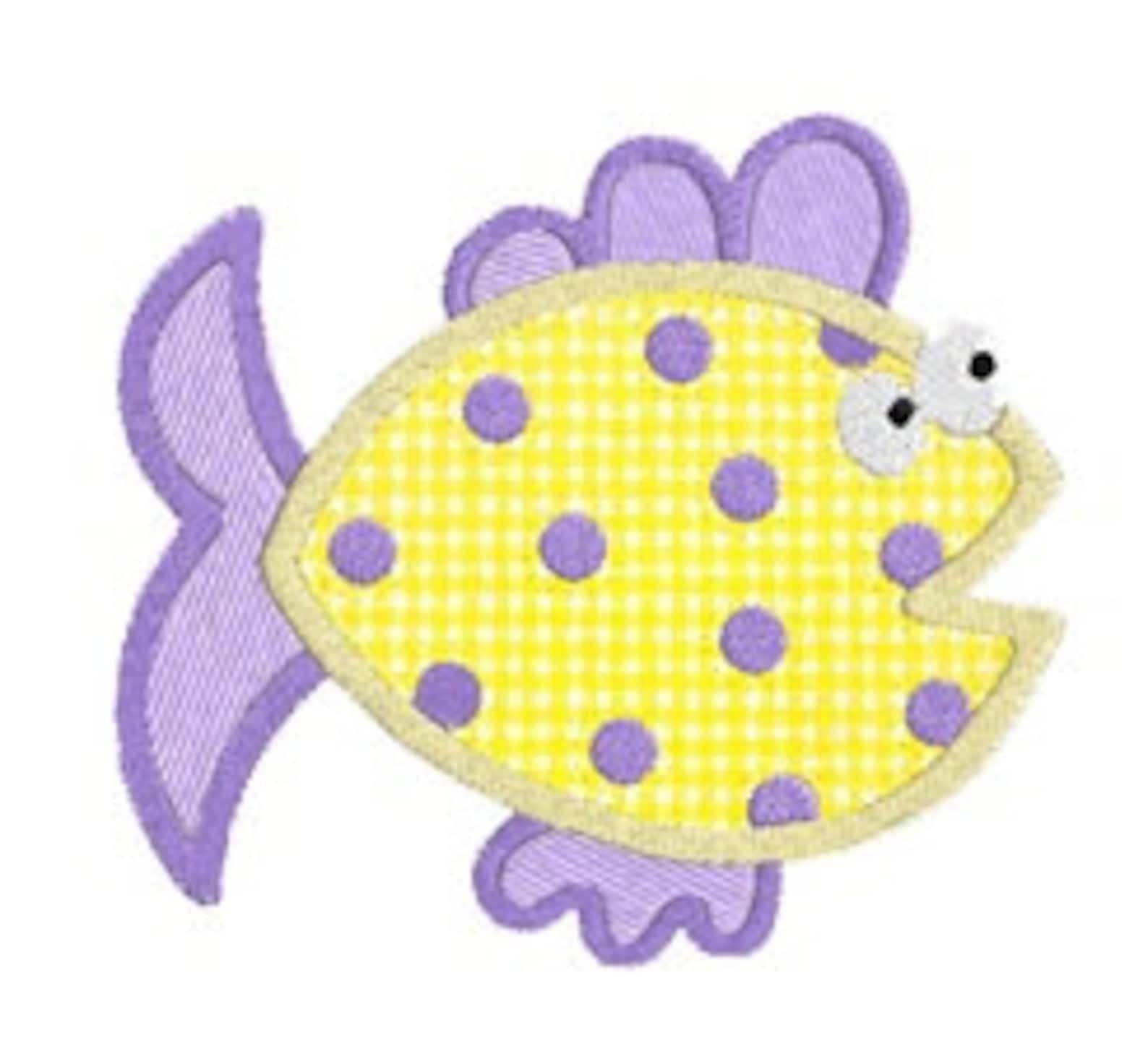 Fish 3 APPLIQUE Machine Embroidery Designs - Etsy