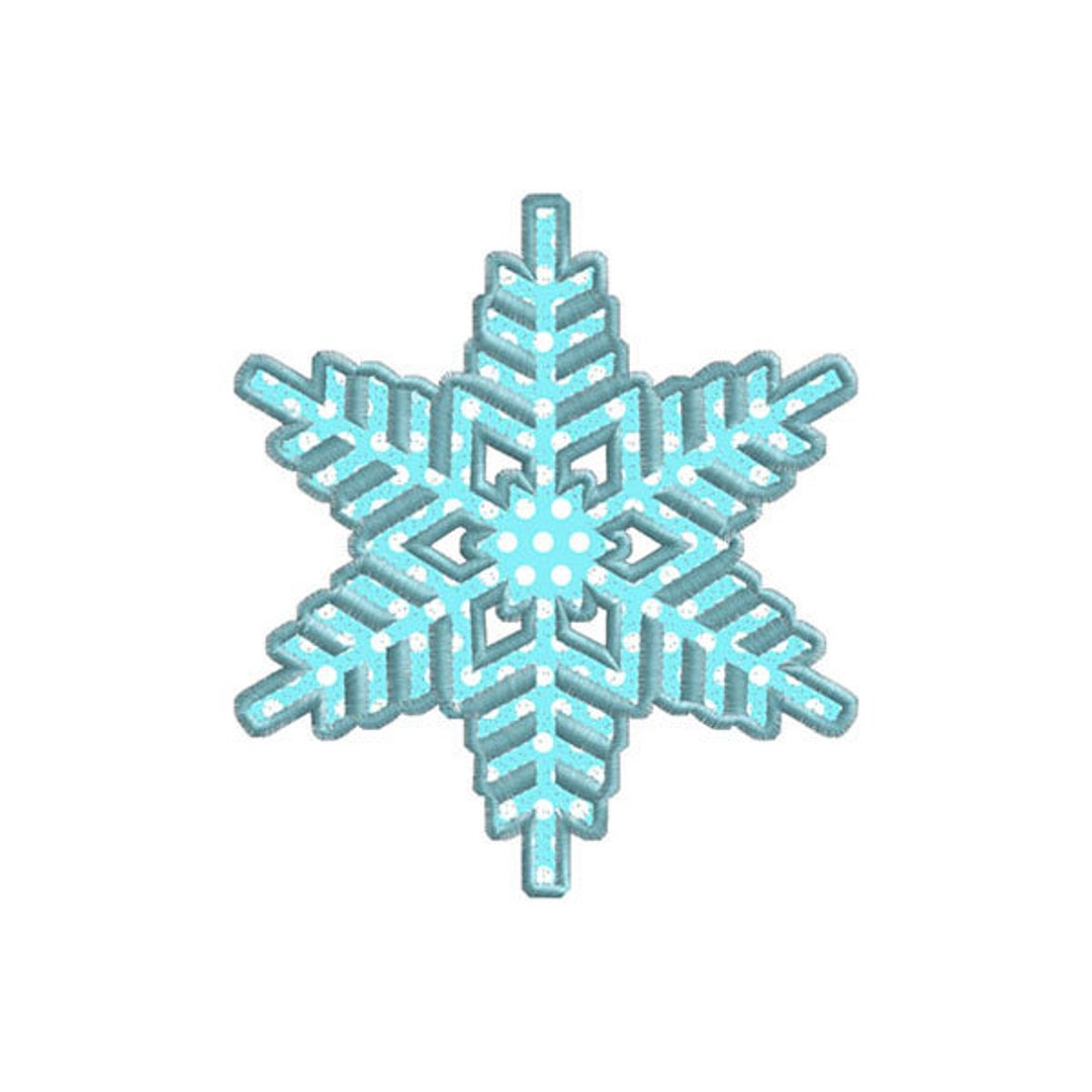 Winter Snowflake 2 Individual APPLIQUE Machine Embroidery Designs - Etsy