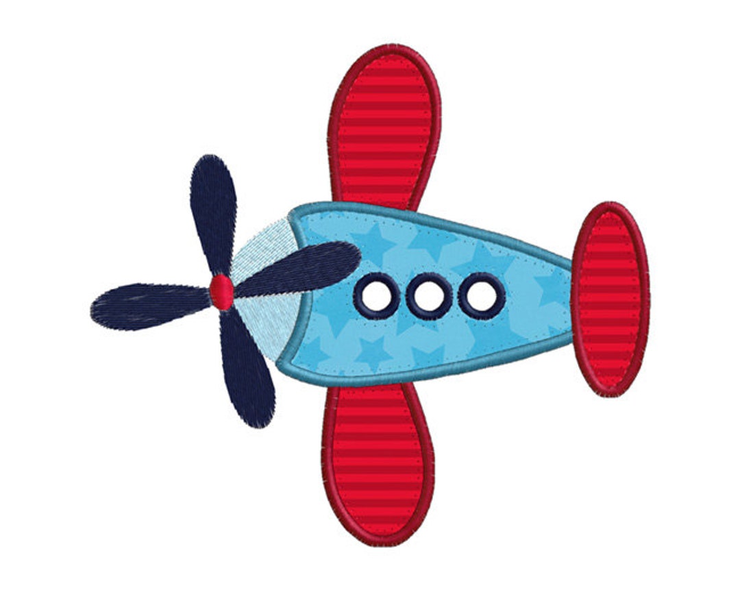 Prop Plane Individual APPLIQUE Machine Embroidery Designs - Etsy