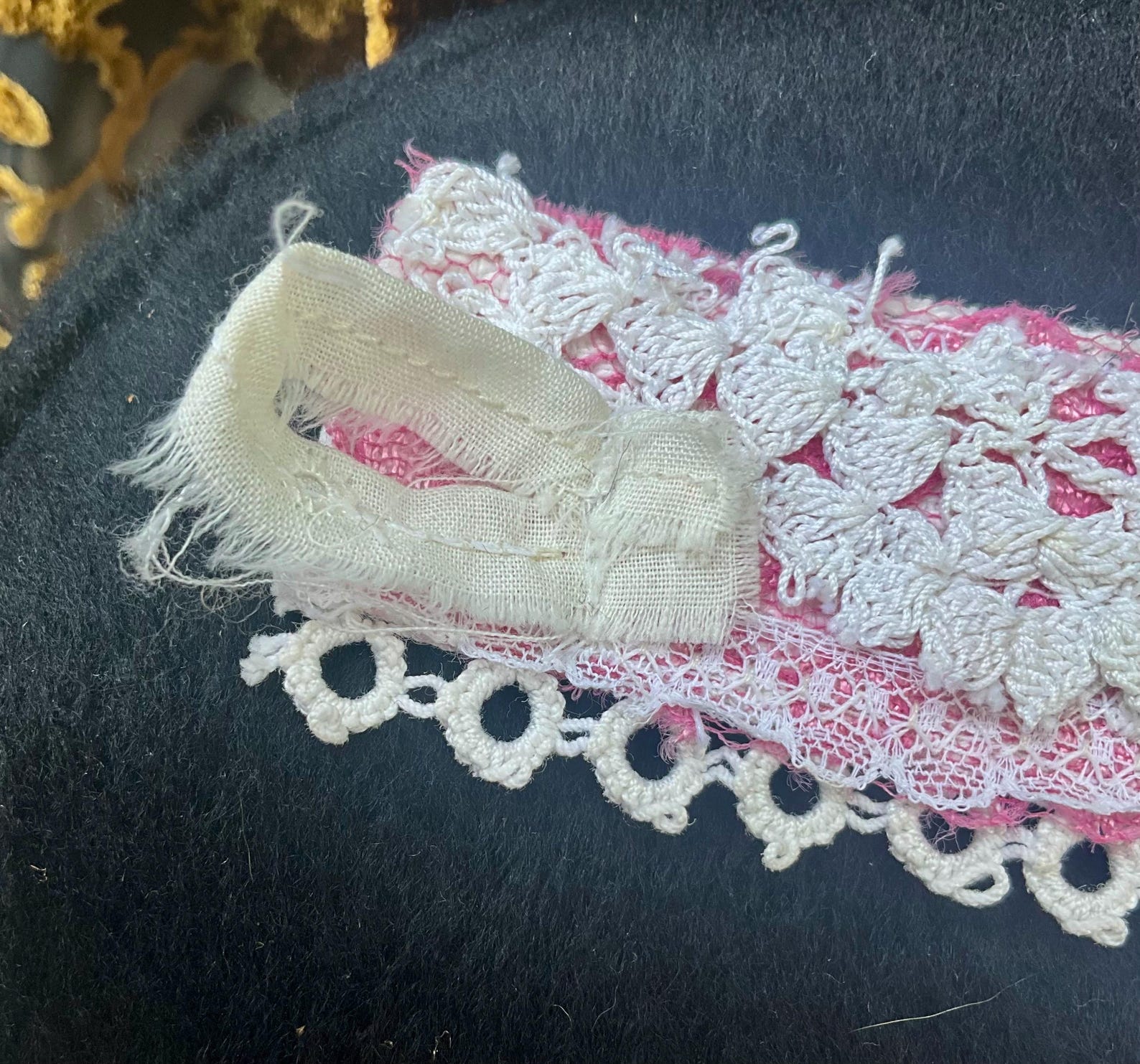Fabric Wrist Cuff Original “pretty in Pink” - Etsy