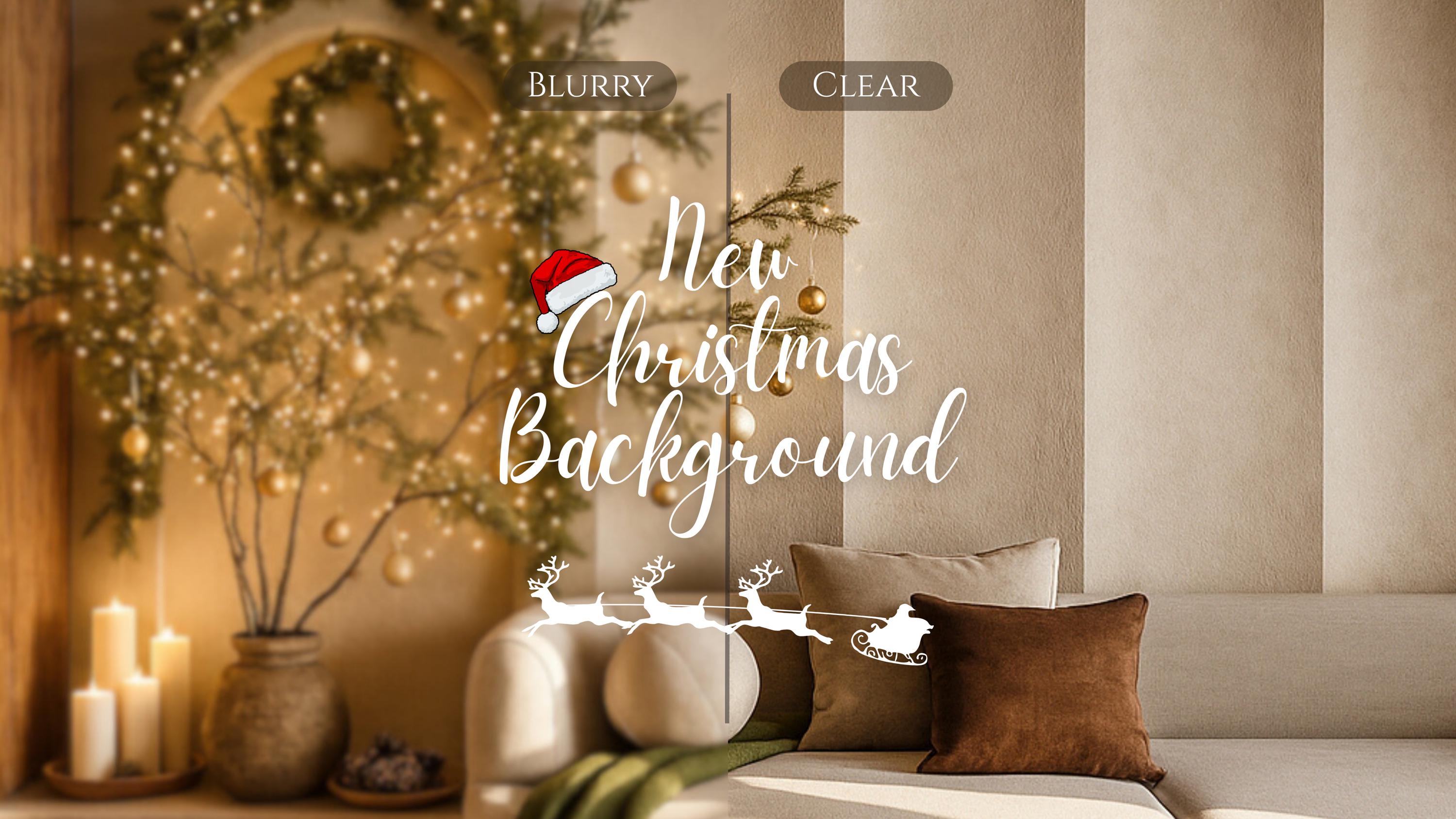 Christmas Home Office Zoom Background | Professional Virtual Background ...