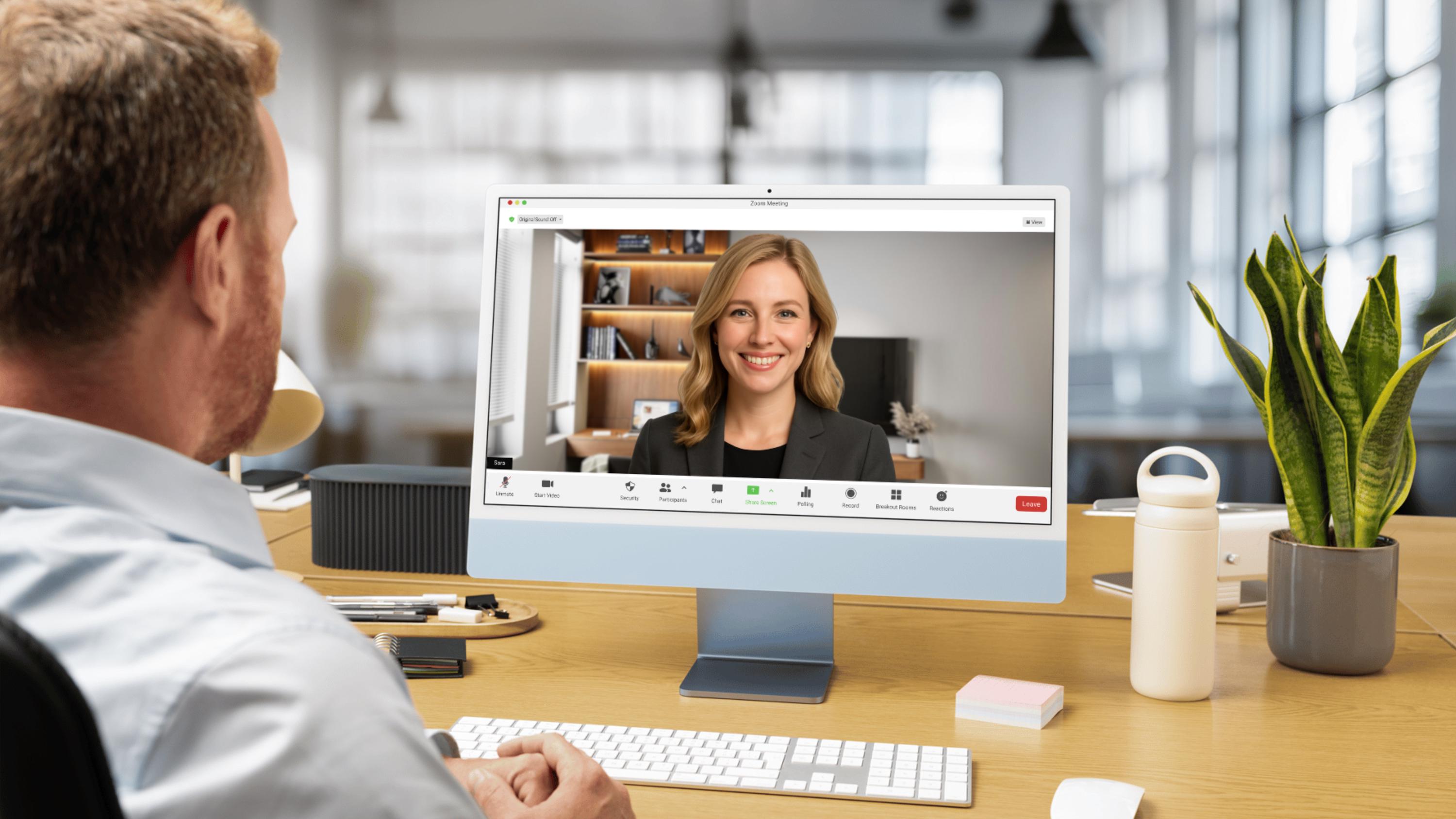 Zoom Background: Modern Home Office | Virtual Backgrounds for Zoom, MS ...