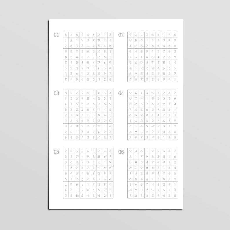 SUDOKU Easy_vol.002 | 30 Puzzles | A4 Size | Printable Sudoku Single ...