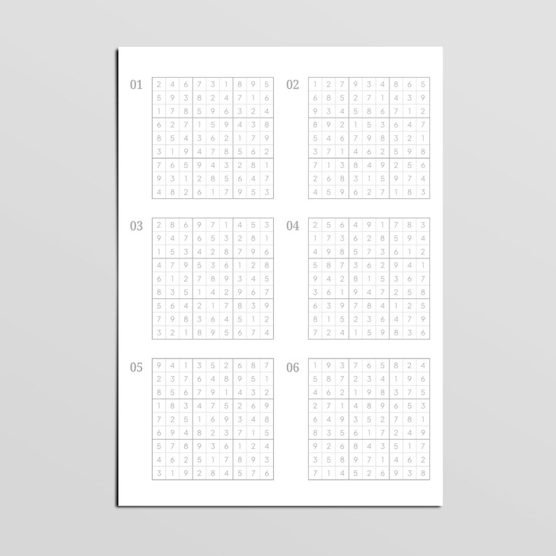 SUDOKU Easy_vol.001 | 30 Puzzles | A4 Size | Printable Sudoku Single ...