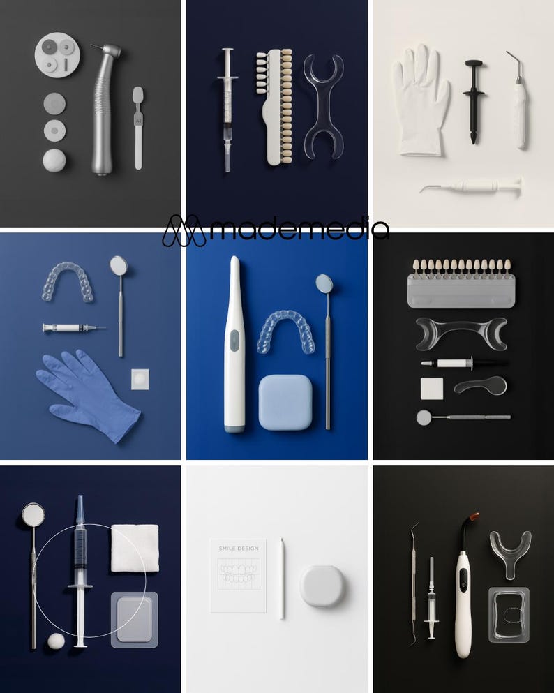 Cosmetic Dentistry Flat Lay Pack | Aesthetic Dental Jpgs for Clinics ...