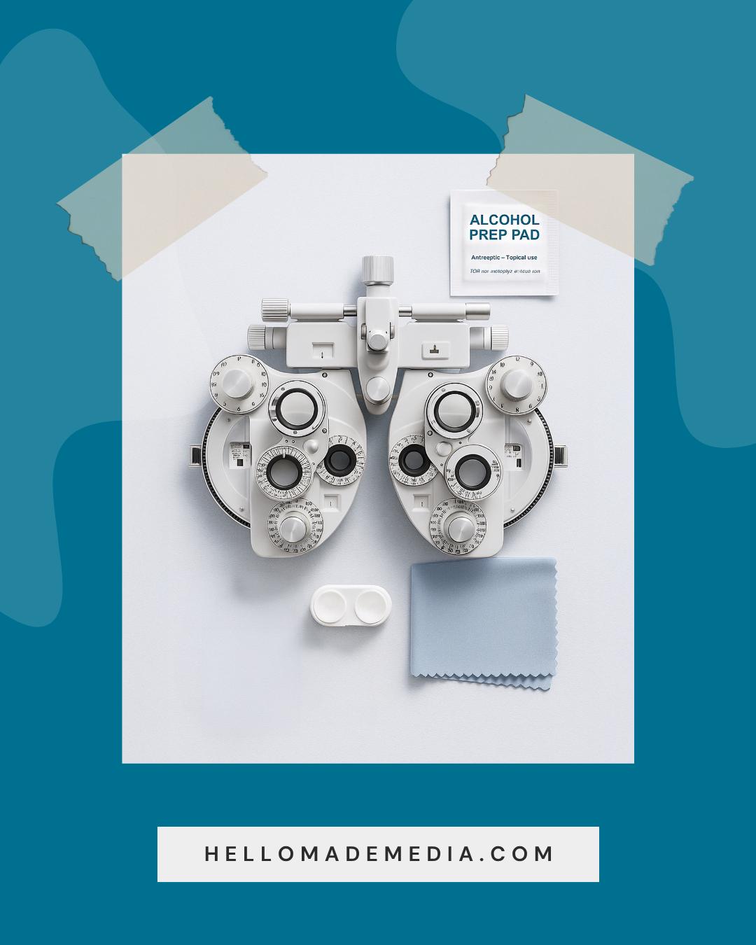 Optometry Flat Lay Image Pack | Modern Eye Exam Tools for Instagram ...