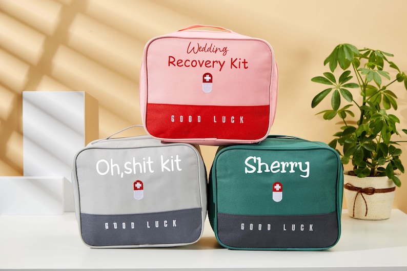 Personalized First Aid Kit,emergency Kit Bag,deluxe Ladies Emergency ...