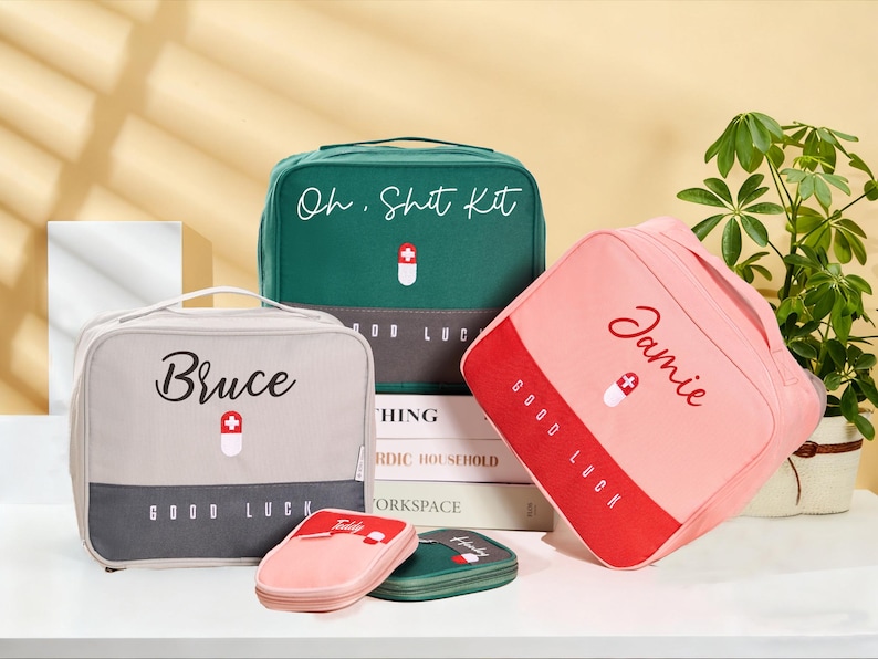 Personalized First Aid Kit,emergency Kit Bag,deluxe Ladies Emergency ...