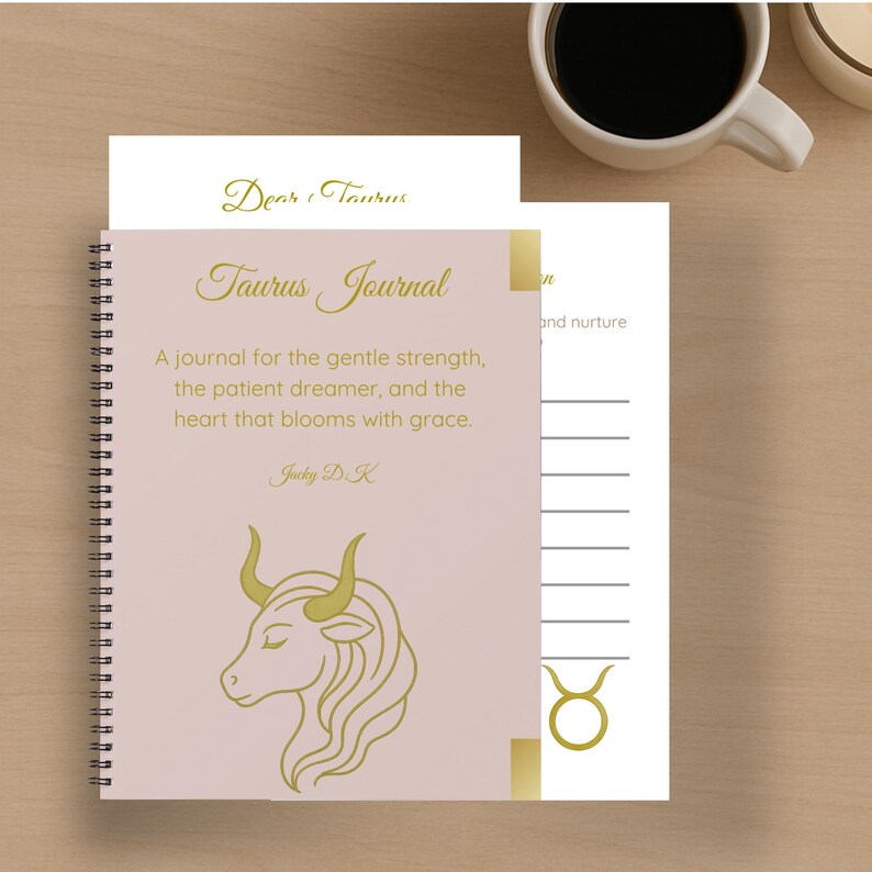 Taurus Female Journal-printable Zodiac Journal-christmas Gift for ...