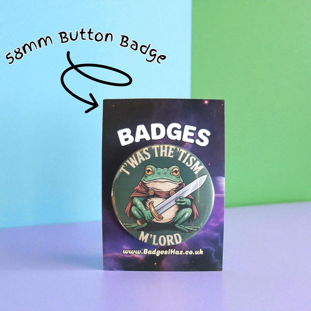 T'was the 'tism Badge, Unique Autism Awareness Badge - Etsy